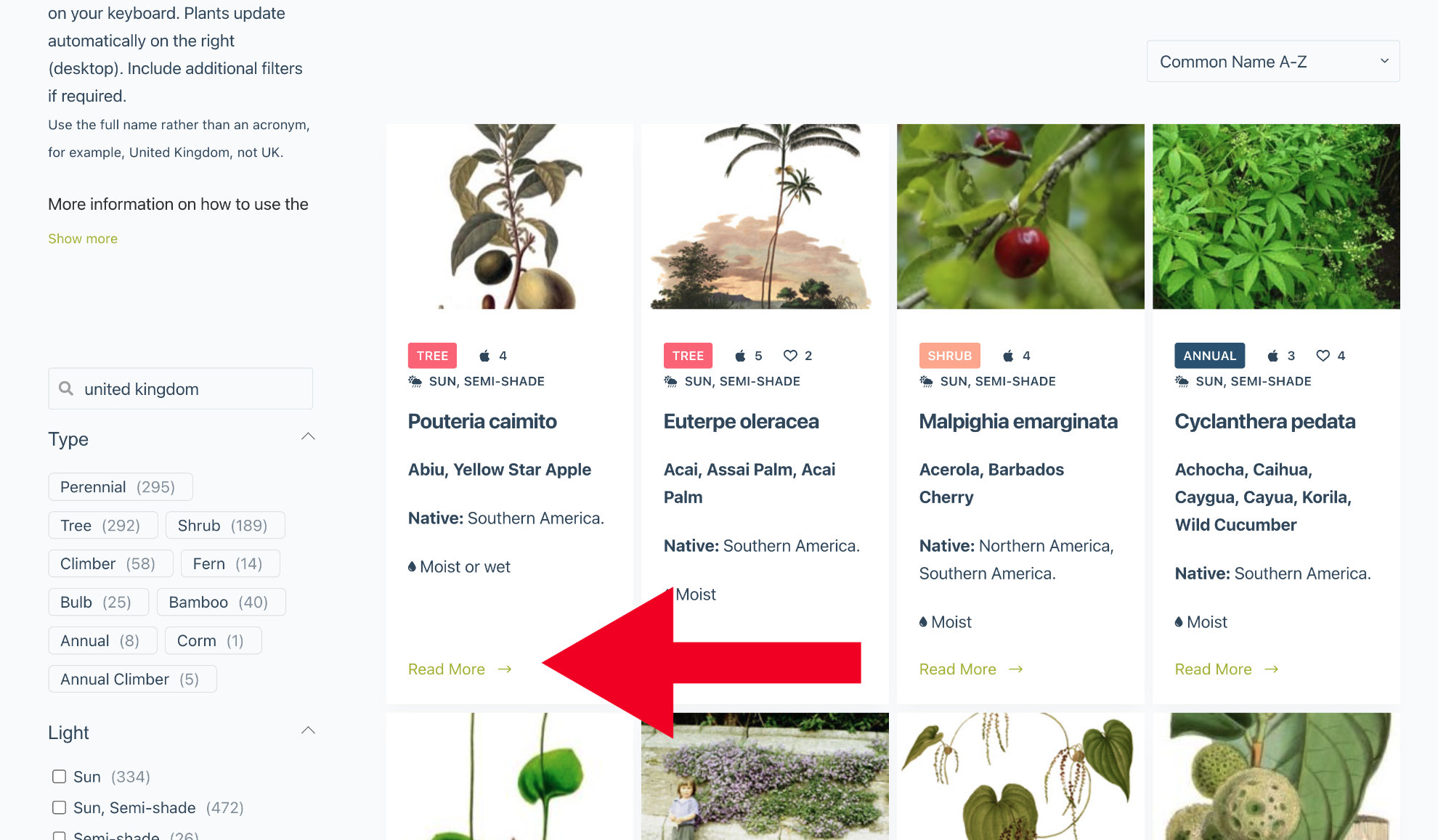 How To – Native Plant Search