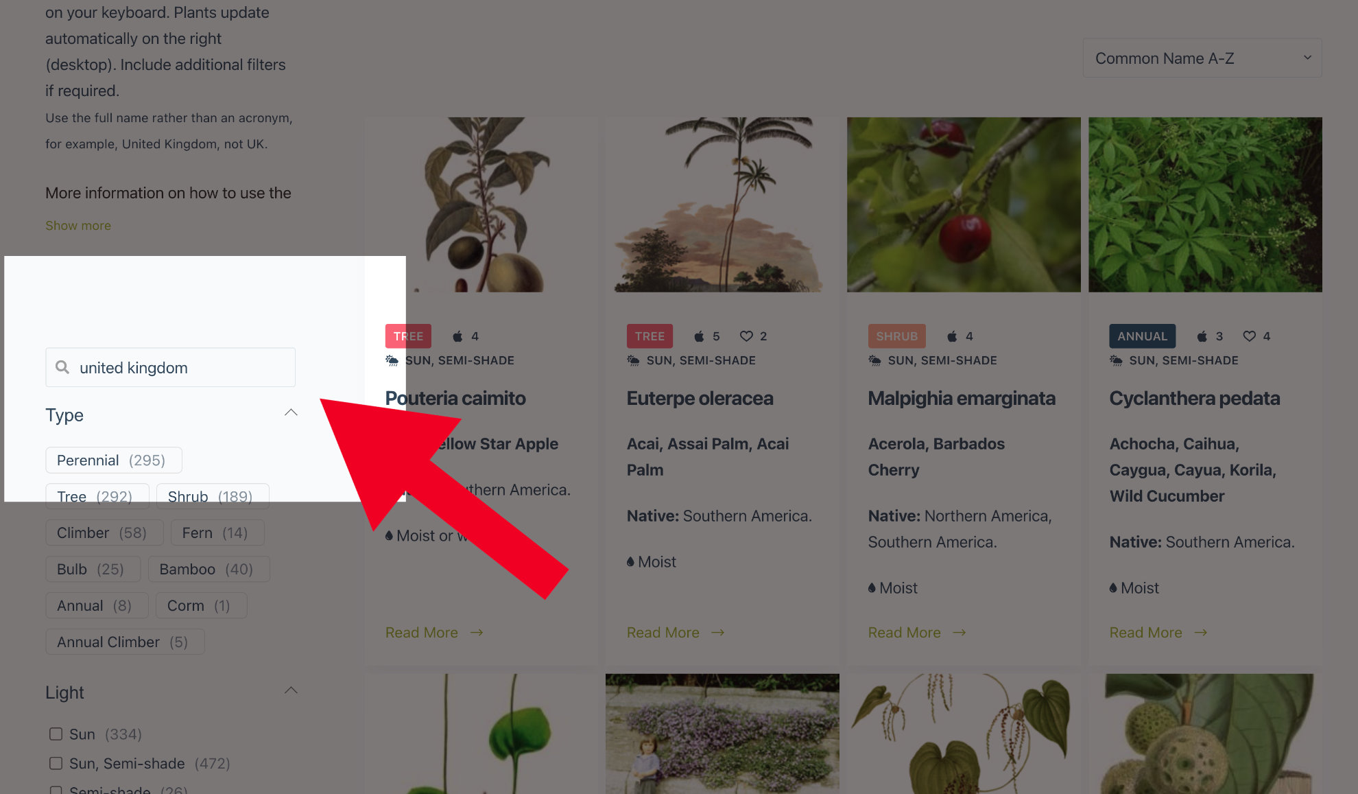 How To – Native Plant Search